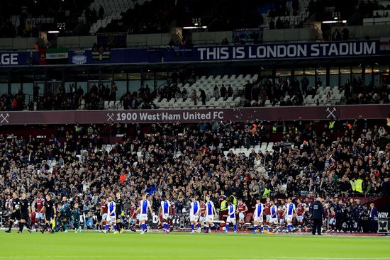 Teams Walk Out London Stadium During Editorial Stock Photo - Stock ...