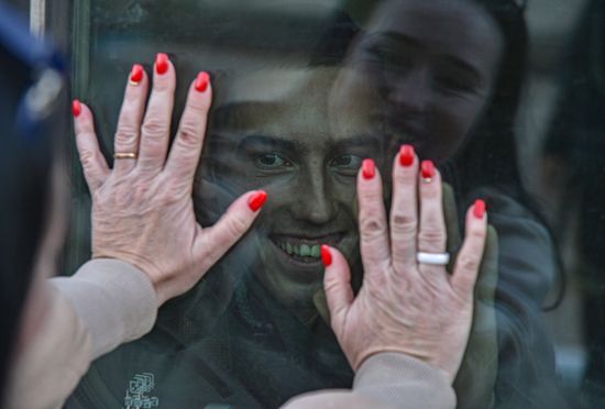 Russian Conscript Bids Farewell His Relatives Editorial Stock Photo ...
