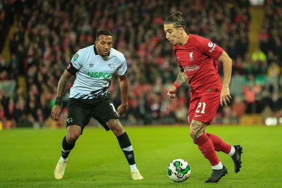 Kostas Tsimikas 21 Liverpool Fc During Editorial Stock Photo - Stock ...