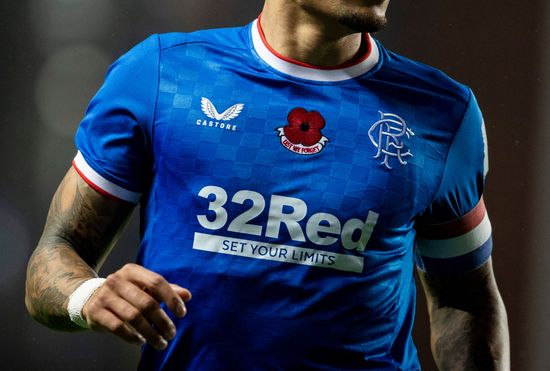 Poppy On Rangers Shirt Mark Remembrance Editorial Stock Photo - Stock ...