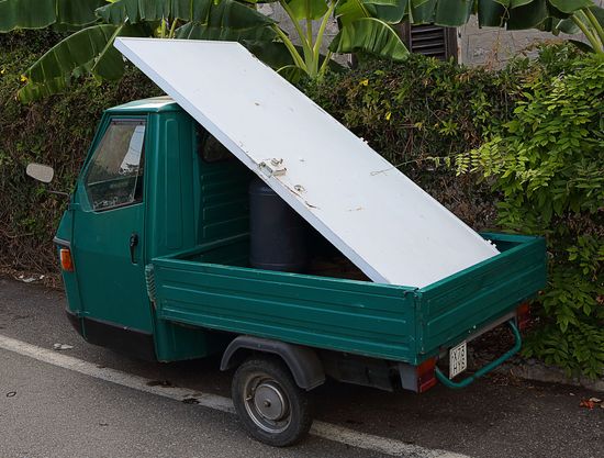 Fiat Piaggio Parked Door Back Taormina Editorial Stock Photo - Stock ...