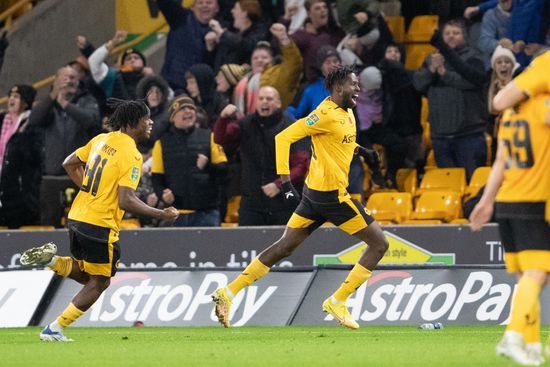 Boubacar Traore Wolves R Celebrates Scoring Editorial Stock Photo ...