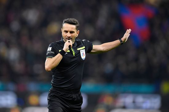 Referee Sebastian Coltescu Action During Game Editorial Stock Photo ...