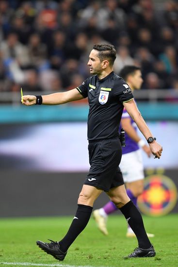 Referee Sebastian Coltescu Action During Game Editorial Stock Photo ...