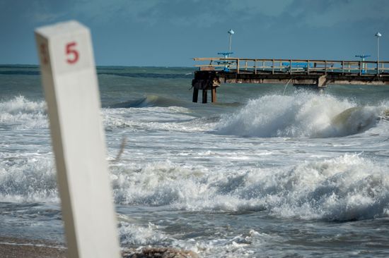 View Partially Collapsed Commercial Pier Hours Editorial Stock Photo ...