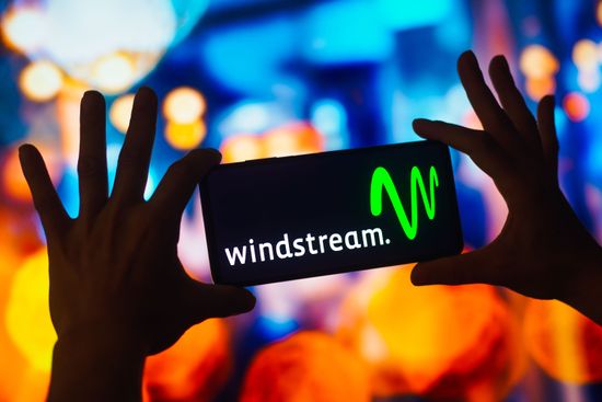 This Photo Illustration Windstream Holdings Logo Editorial Stock Photo ...