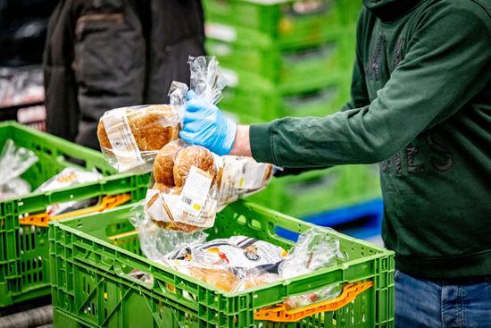Volunteers Food Bank Hague Packing Food Editorial Stock Photo - Stock ...