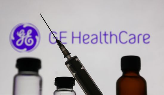 Medical Bottles Syringe Seen Ge Healthcare Editorial Stock Photo ...