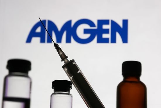 Medical Bottles Syringe Seen Amgen Logo Editorial Stock Photo - Stock ...