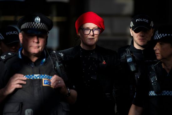 Nicholas Rossis Wife Miranda Knight Leaves Editorial Stock Photo ...