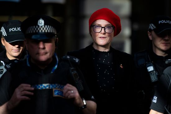 Nicholas Rossis Wife Miranda Knight Leaves Editorial Stock Photo ...