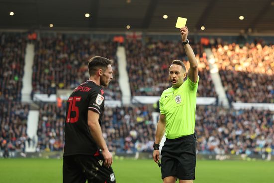 Referee Mr James Bell Shows Yellow Editorial Stock Photo - Stock Image ...