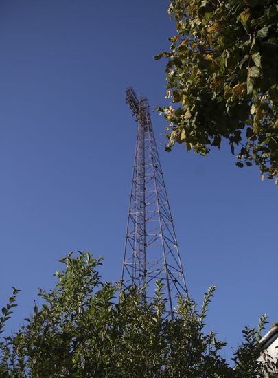 Floodlight Pylon View Outside Ground Editorial Stock Photo - Stock ...