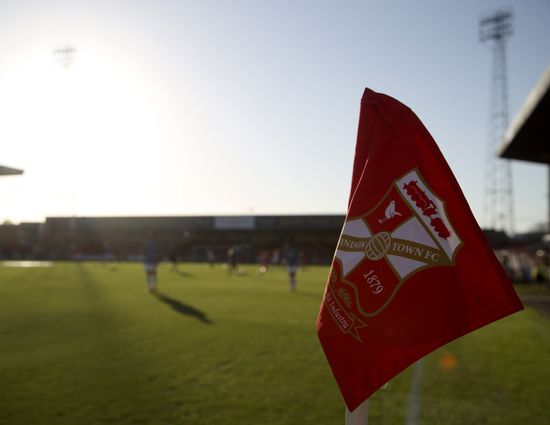 Swindon Town Football Club Corner Flag Editorial Stock Photo - Stock ...