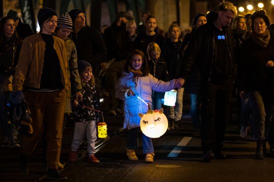 Traditional Lantern Procession St Martins Day Editorial Stock Photo ...