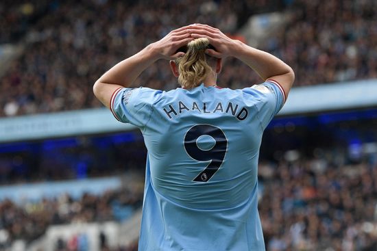Erling Haaland Manchester City After Missing Editorial Stock Photo ...
