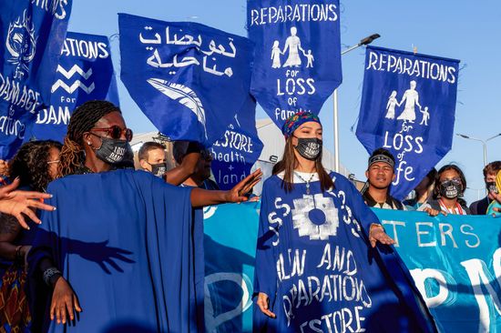 Activists Protest Demanding Loss Damage Reparations Editorial Stock ...