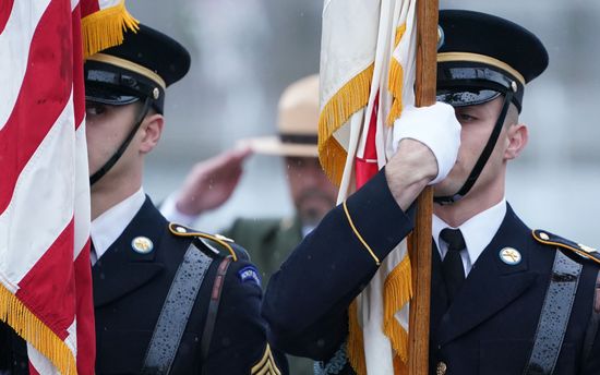 United States Honor Guard Presents Colors Editorial Stock Photo - Stock ...