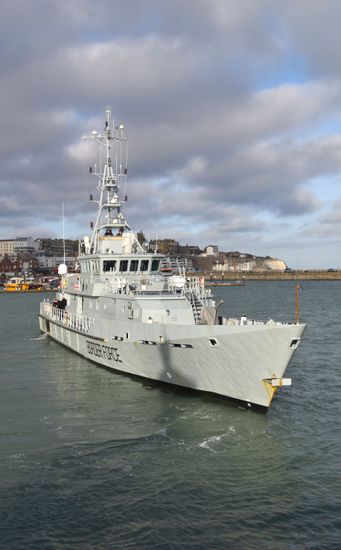 Border Force Cutters Sail Ramsgate Harbour Editorial Stock Photo ...
