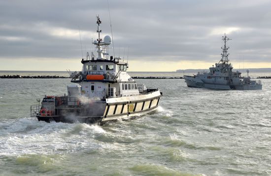 Border Force Cutters Sail Ramsgate Harbour Editorial Stock Photo ...