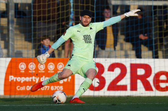 Mark Halstead Goalkeeper Torquay United During Editorial Stock Photo ...