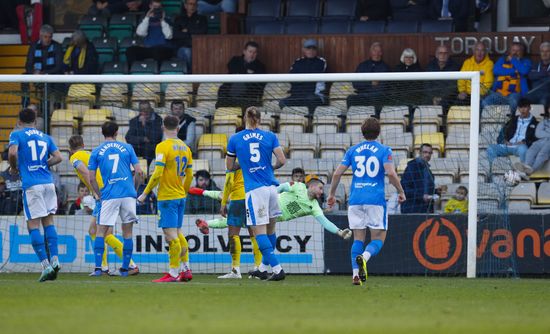 Goal Celebrations Darren Oldaker Chesterfield He Editorial Stock Photo ...