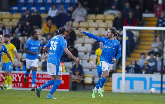 Goal Celebrations Darren Oldaker Chesterfield During Editorial Stock ...