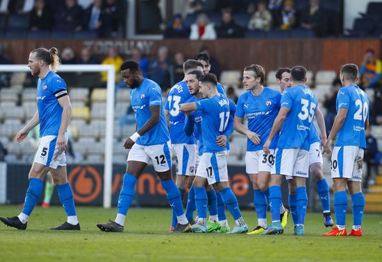 Goal Celebrations Darren Oldaker Chesterfield During Editorial Stock ...