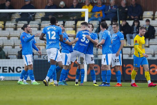 Goal Celebrations Bailey Clements Chesterfield During Editorial Stock ...