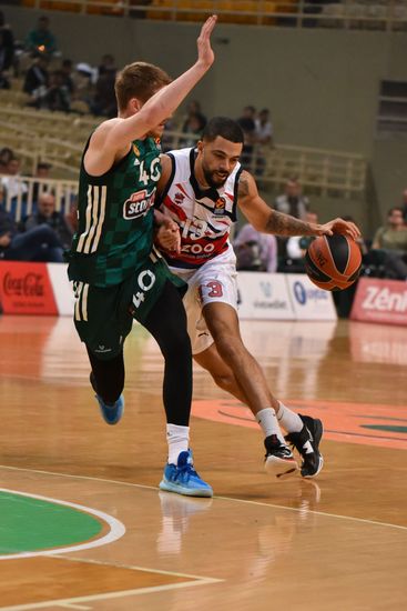 Marius Grigonis 40 Panathinaikos Darius Thomson Editorial Stock Photo ...