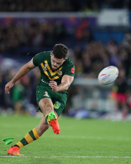 Nathan Cleary Australia Kicks Goal During Editorial Stock Photo - Stock ...