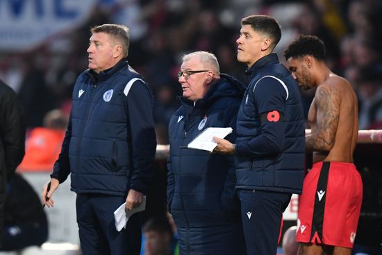 Stevenage Management Steve Evans Manager Stevenage Editorial Stock ...