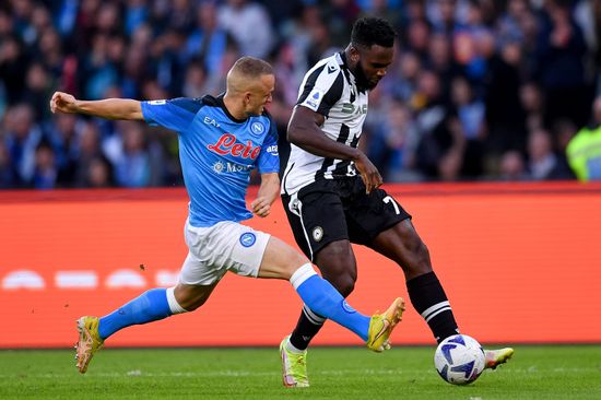 Isaac Success Udinese Calcio Stanislav Lobotka Editorial Stock Photo ...