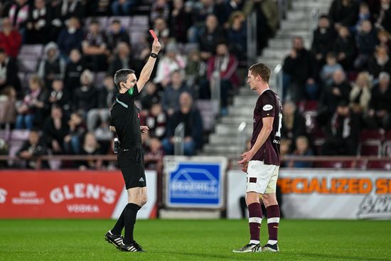 Red Card Referee Craig Napier Shows Editorial Stock Photo - Stock Image ...