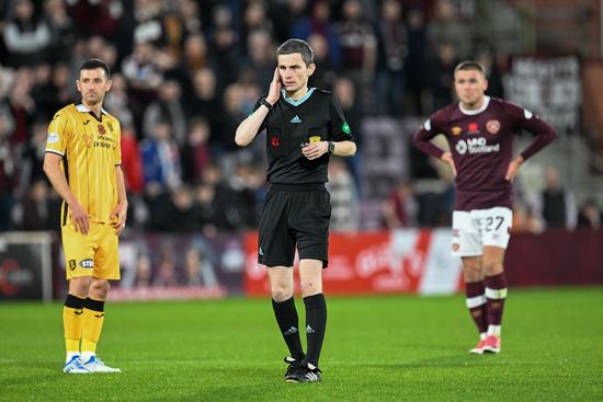 Referee Craig Napier Considers Var Check Editorial Stock Photo - Stock ...