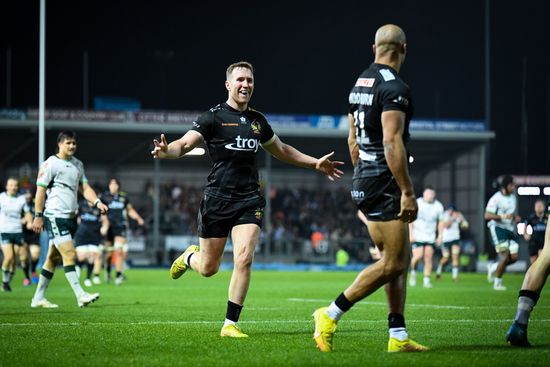 Rory Oloughlin Exeter Chiefs Celebrates Try Editorial Stock Photo ...
