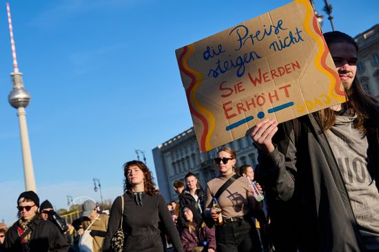 Demonstration Under Slogan Redistribute Ways Out Editorial Stock Photo ...