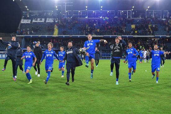 Empoli Fc Players Celebrate Victory Editorial Stock Photo - Stock Image ...