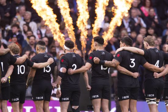 All Blacks Xv Line National Anthem Editorial Stock Photo - Stock Image ...