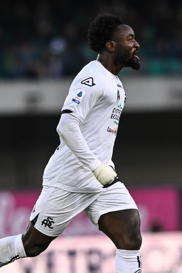 Mbala Nzola 18 Spezia Celebrates 12 Editorial Stock Photo - Stock Image ...