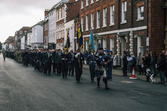 Piper Leads Parade Along St Owen Editorial Stock Photo - Stock Image ...