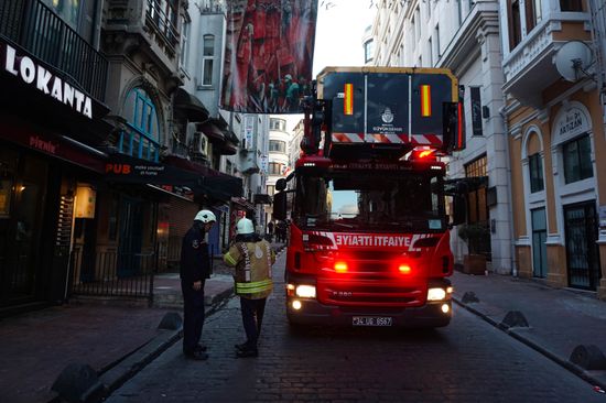 Fireman Seen Waiting After Explosion Fire Editorial Stock Photo - Stock ...