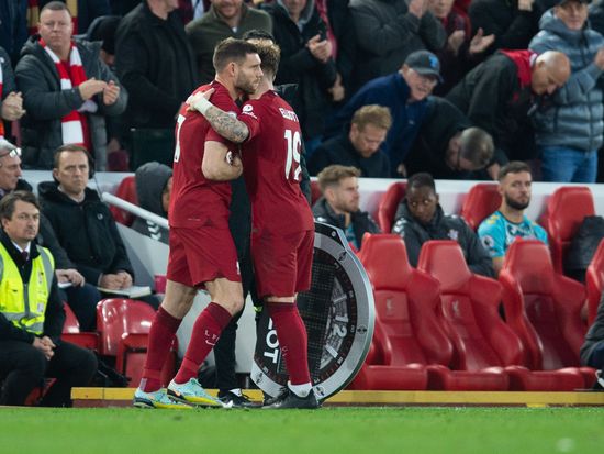 Liverpools James Milner L Replaces Harvey Editorial Stock Photo - Stock ...