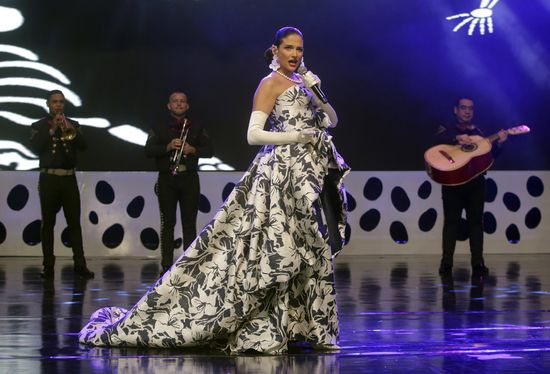 Spanish Singer Natalia Jimenez Performs During Editorial Stock Photo ...