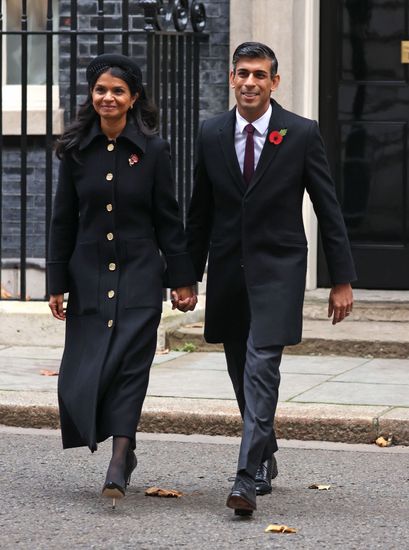 Prime Minister Rishi Sunak Wife Akshata Editorial Stock Photo - Stock ...