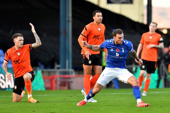 Liam Hogan Captain Oldham Athletic During Editorial Stock Photo - Stock ...