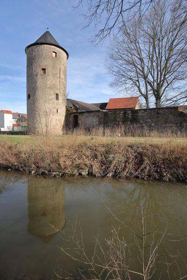 Historic Mill Tower By Stream Town Editorial Stock Photo - Stock Image ...