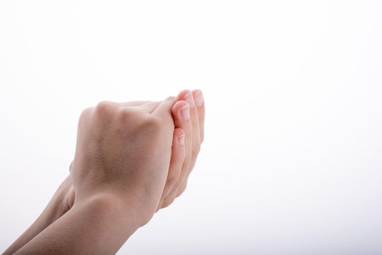 Closed Hand Holding On White Background Editorial Stock Photo - Stock ...