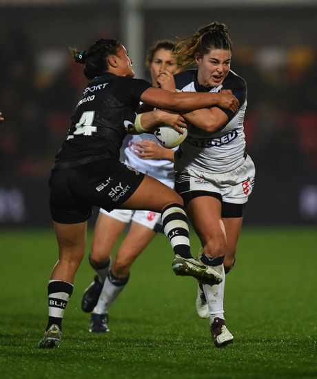 Emily Rudge England Tackled By Nita Editorial Stock Photo - Stock Image ...