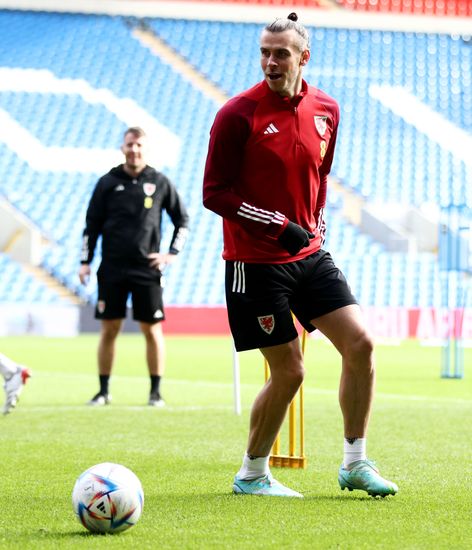Gareth Bales Wales During Training Session Editorial Stock Photo ...